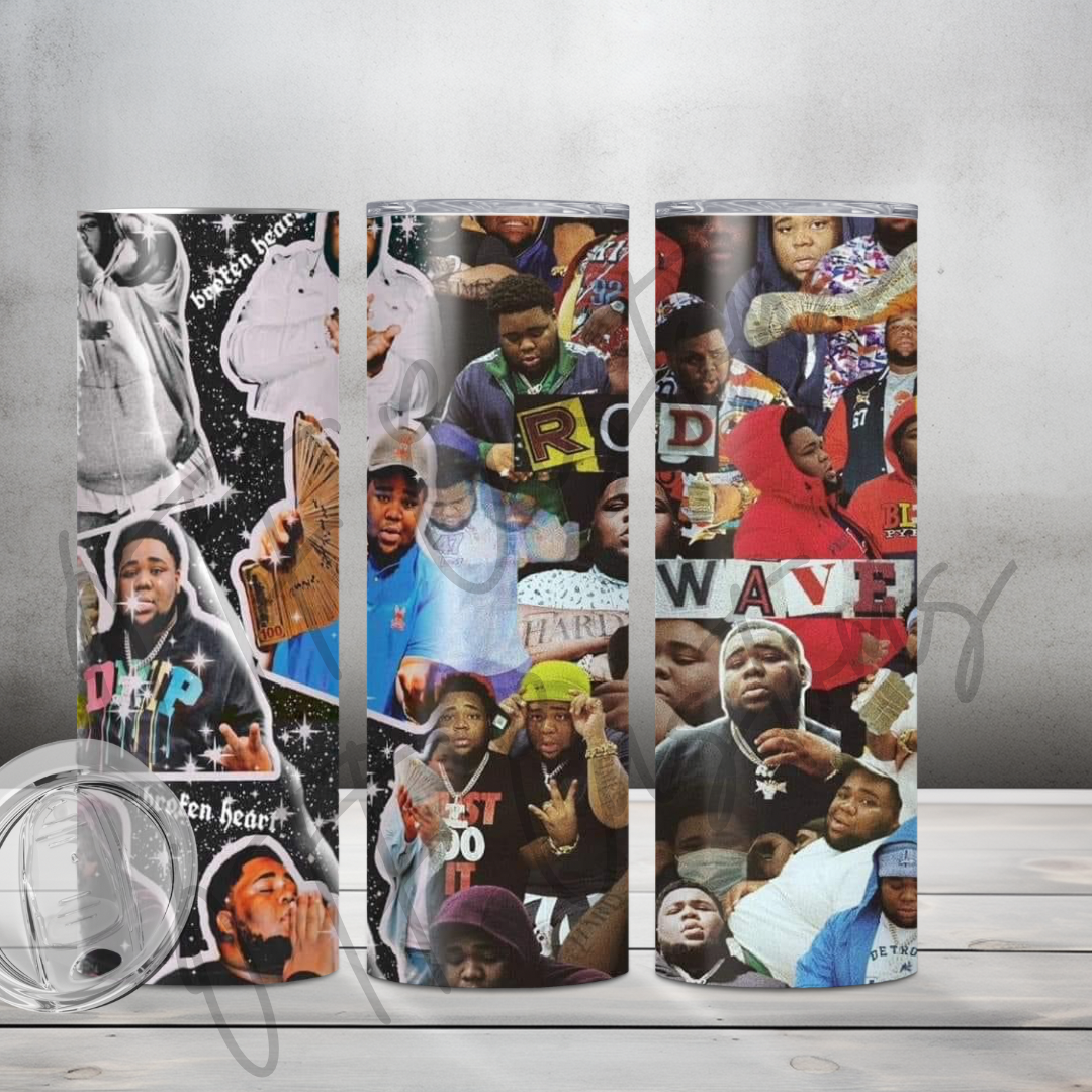 Rod Wave 20oz tumbler with straw and lid | OTF Customs